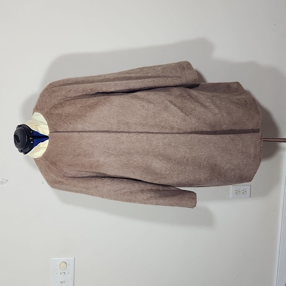 Boden Sienna Fur Wool Blend Button Down Coat Camel Size 18 Jackets & Coats